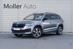 Pelēks Skoda Kodiaq 2022 Mārupe, ar dzinēja tilpumu 2.00 L un nobraukumu 119 tūkst. km par 28650 €, foto  vietnē AUTOMOTO.COM.LV
