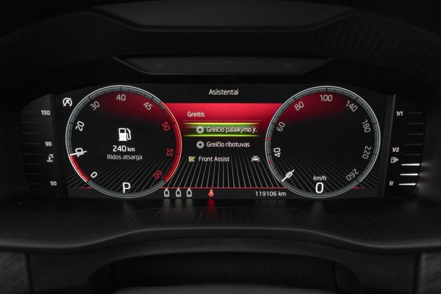 Серый Шкода Kodiaq 2022 в Вильнюс, объемом двигателя 2.00 л и пробегом 119 тыс. км за 28200 €, фото 14 на AUTOMOTO.COM.LV