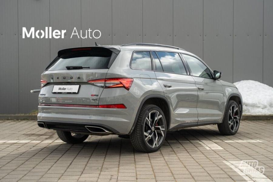 Grey Skoda Kodiaq 2023 in Vilnius, with an engine capacity of 2.00 L and mileage of 54 thousand km for 39950 €, photo 6 on AUTOMOTO.COM.LV