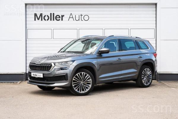 Grey Skoda Kodiaq 2023 in Riga, with an engine capacity of 2.00 L and mileage of 140 thousand km for 32950 €, photo 1 on AUTOMOTO.COM.LV