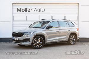 Pelēks Skoda Kodiaq 2023 Rīga, ar dzinēja tilpumu 2.00 L un nobraukumu 119 tūkst. km par 33766 €, foto  vietnē AUTOMOTO.COM.LV