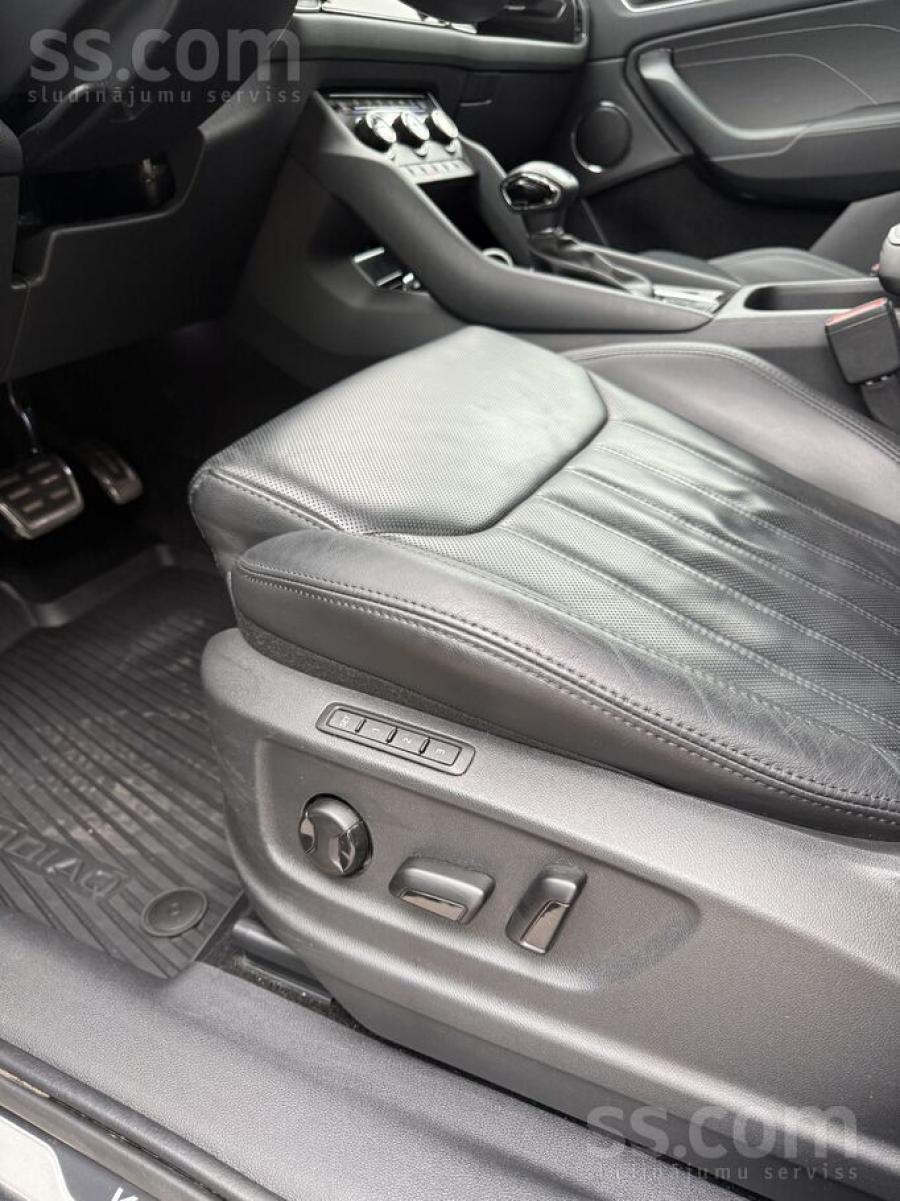 Grey Skoda Kodiaq 2023 in Riga, with an engine capacity of 2.00 L and mileage of 58 thousand km for 33900 €, photo 14 on AUTOMOTO.COM.LV