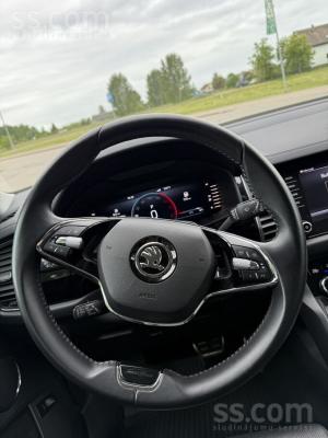 Grey Skoda Kodiaq 2023 in Riga, with an engine capacity of 2.00 L and mileage of 58 thousand km for 33900 €, photo 16 on AUTOMOTO.COM.LV