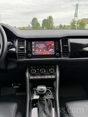 Grey Skoda Kodiaq 2023 in Riga, with an engine capacity of 2.00 L and mileage of 58 thousand km for 33900 €, photo 18 on AUTOMOTO.COM.LV