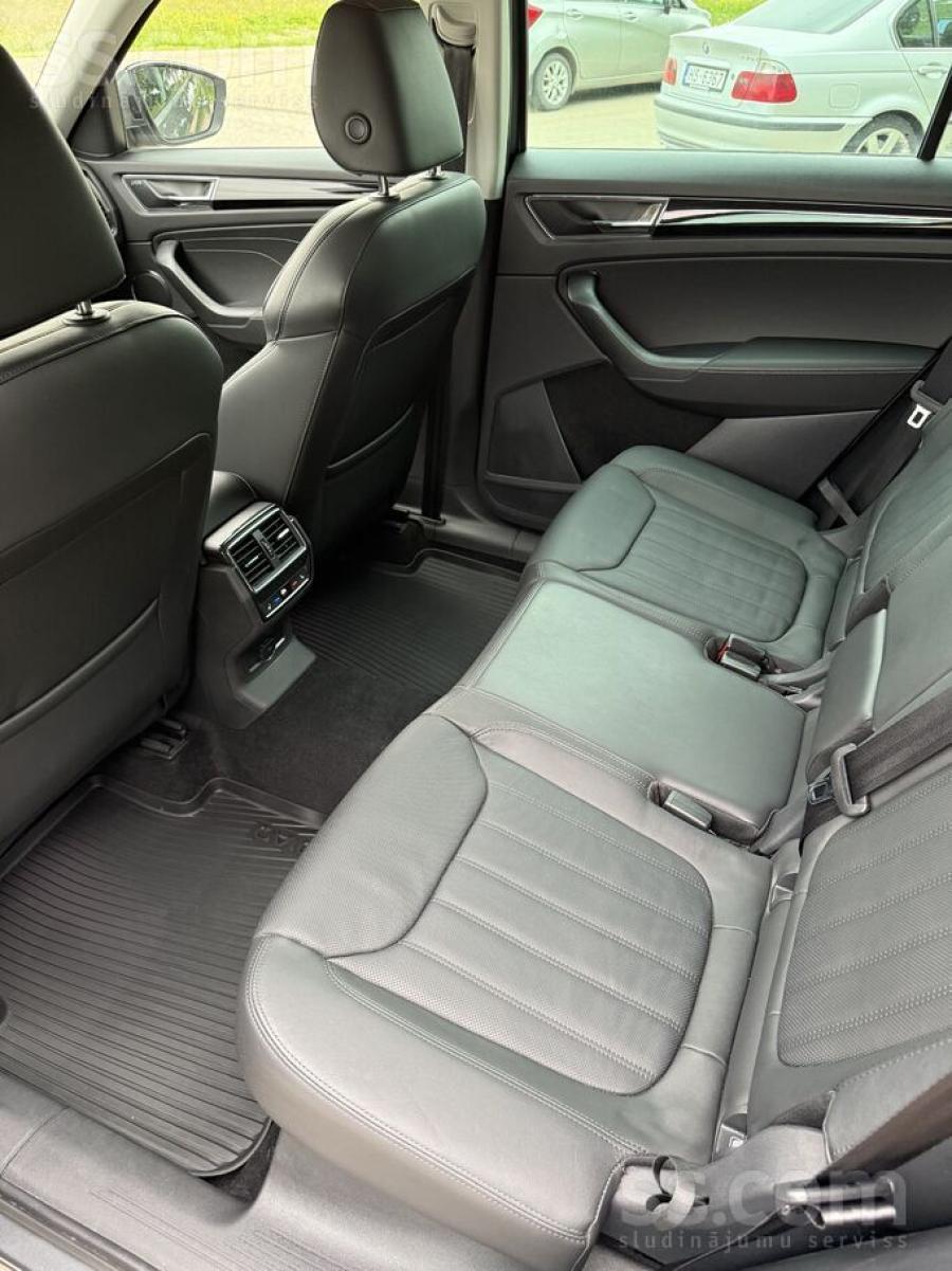 Grey Skoda Kodiaq 2023 in Riga, with an engine capacity of 2.00 L and mileage of 58 thousand km for 33900 €, photo 19 on AUTOMOTO.COM.LV