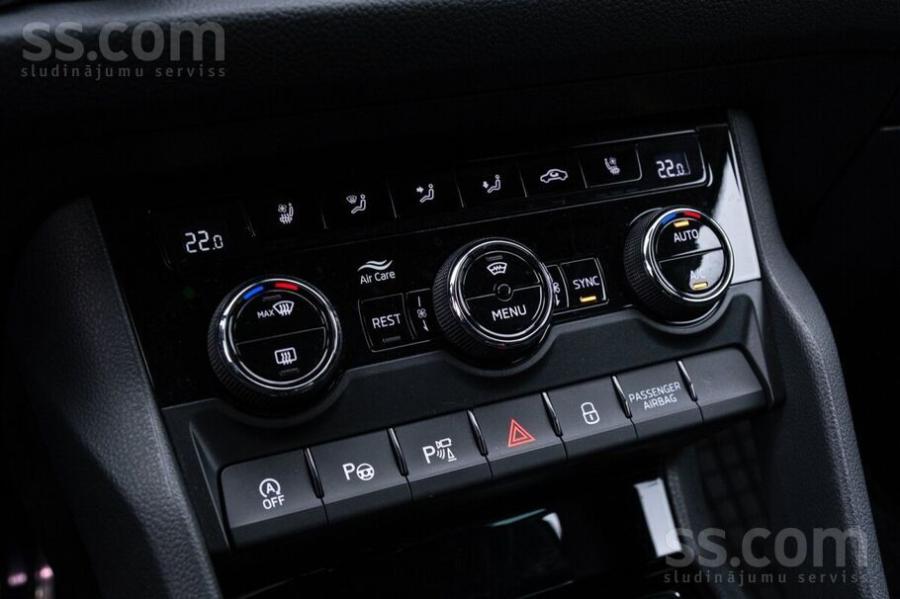 Grey Skoda Kodiaq 2023 in Riga, with an engine capacity of 2.00 L and mileage of 165 thousand km for 28950 €, photo 17 on AUTOMOTO.COM.LV