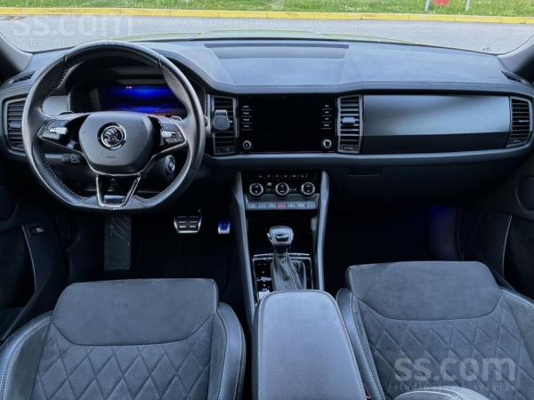 Grey Skoda Kodiaq 2023 in Riga, with an engine capacity of 1.50 L and mileage of 75 thousand km for 29300 €, photo 9 on AUTOMOTO.COM.LV
