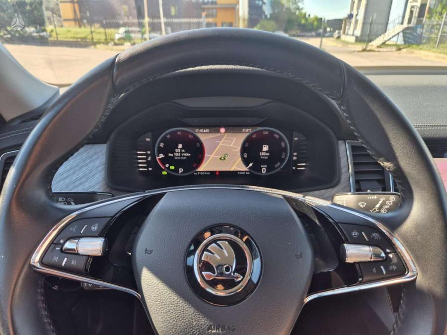 Pelēks Skoda Kodiaq 2023 Viļņa, ar dzinēja tilpumu 1.50 L un nobraukumu 73 tūkst. km par 28200 €, foto 15 vietnē AUTOMOTO.COM.LV