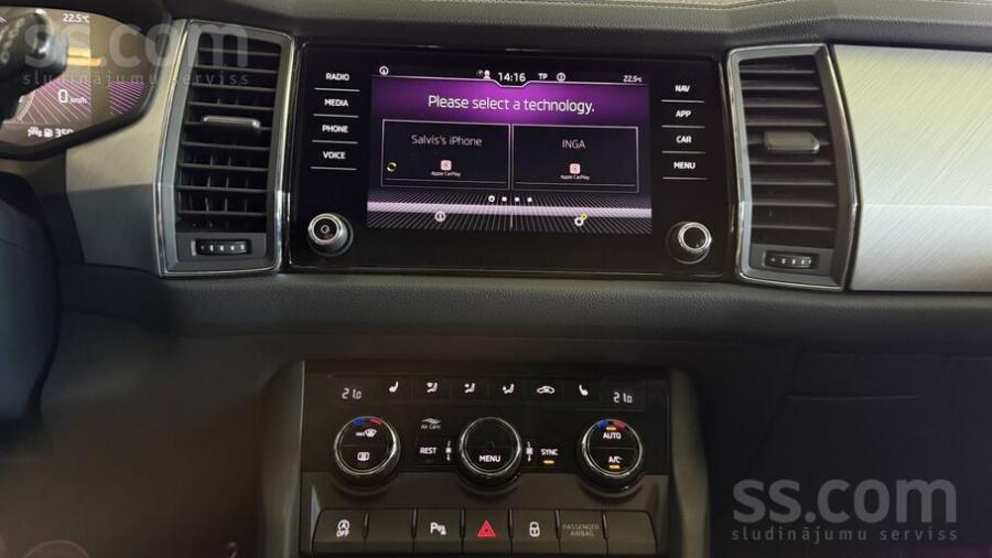Pelēks Skoda Kodiaq 2023 Rīga, ar dzinēja tilpumu 2.00 L un nobraukumu 78 tūkst. km par 27500 €, foto 21 vietnē AUTOMOTO.COM.LV