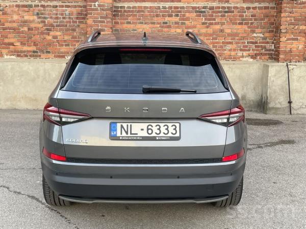 Grey Skoda Kodiaq 2023 in Riga, with an engine capacity of 1.50 L and mileage of 72 thousand km for 25900 €, photo 10 on AUTOMOTO.COM.LV