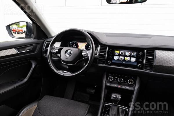 Grey Skoda Kodiaq 2023 in Riga, with an engine capacity of 2.00 L and mileage of 149 thousand km for 29950 €, photo 10 on AUTOMOTO.COM.LV