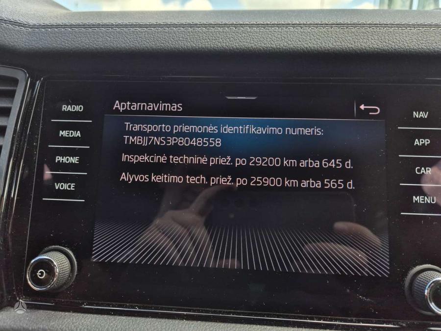 Pelēks Skoda Kodiaq 2023 Šauļi, ar dzinēja tilpumu 1.97 L un nobraukumu 117 tūkst. km par 29200 €, foto 19 vietnē AUTOMOTO.COM.LV