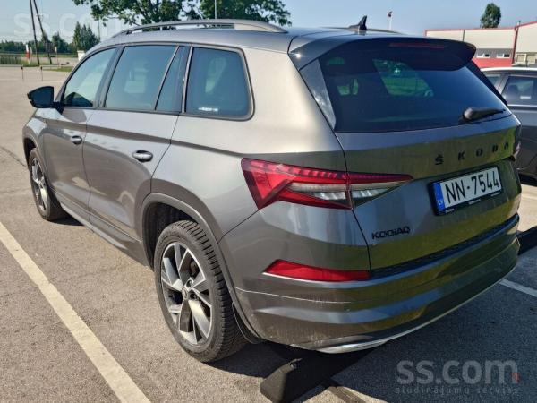 Grey Skoda Kodiaq 2023 in Jelgava, with an engine capacity of 2.00 L and mileage of 203 thousand km for 24000 €, photo 4 on AUTOMOTO.COM.LV