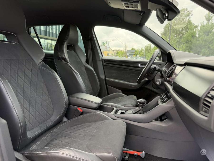 Grey Skoda Kodiaq 2023 in Kaunas, with an engine capacity of 1.50 L and mileage of 163 thousand km for 26900 €, photo 17 on AUTOMOTO.COM.LV