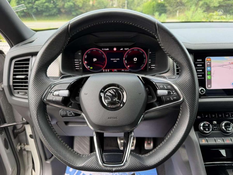 Grey Skoda Kodiaq 2023 in Kaunas, with an engine capacity of 1.50 L and mileage of 163 thousand km for 26900 €, photo 19 on AUTOMOTO.COM.LV