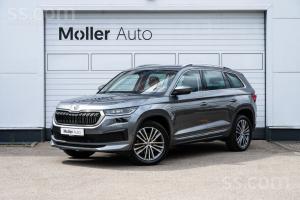 Grey Skoda Kodiaq 2023 in Riga, with an engine capacity of 2.00 L and mileage of 132 thousand km for 31950 €, photo  on AUTOMOTO.COM.LV