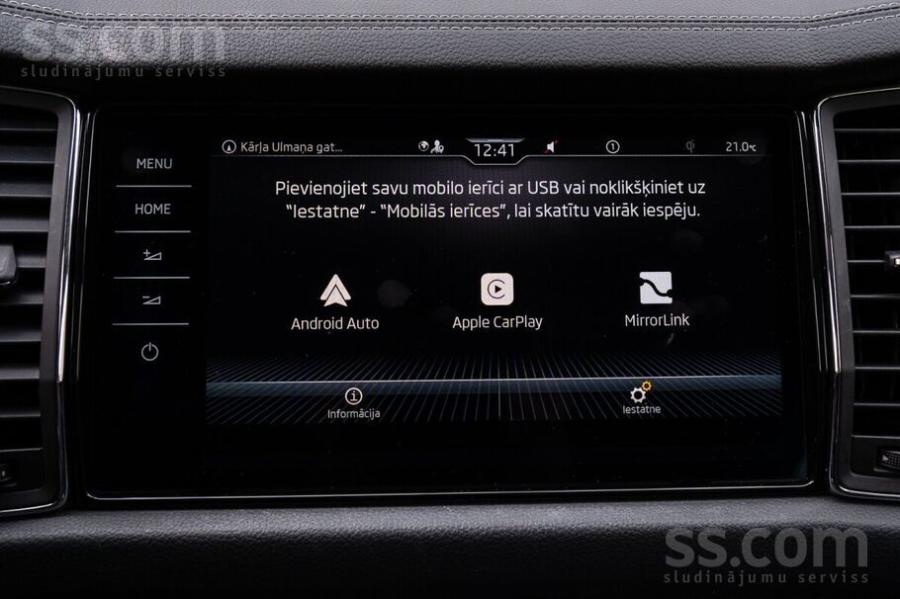 Серый Шкода Kodiaq 2023 в Рига, объемом двигателя 2.00 л и пробегом 132 тыс. км за 31950 €, фото 15 на AUTOMOTO.COM.LV