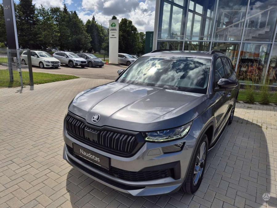 Pelēks Skoda Kodiaq 2023 Šauļi, ar dzinēja tilpumu 1.97 L un nobraukumu 176 tūkst. km par 29200 €, foto 1 vietnē AUTOMOTO.COM.LV