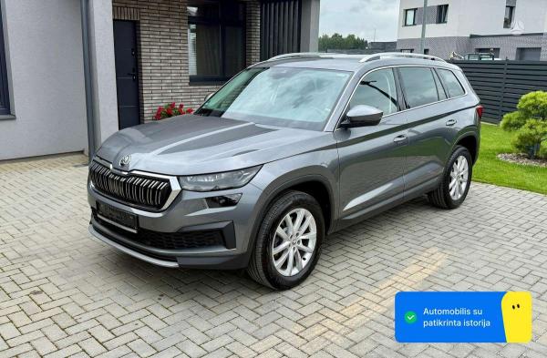 Pelēks Skoda Kodiaq 2023 Viļņa, ar dzinēja tilpumu 1.97 L un nobraukumu 145 tūkst. km par 25290 €, foto 1 vietnē AUTOMOTO.COM.LV