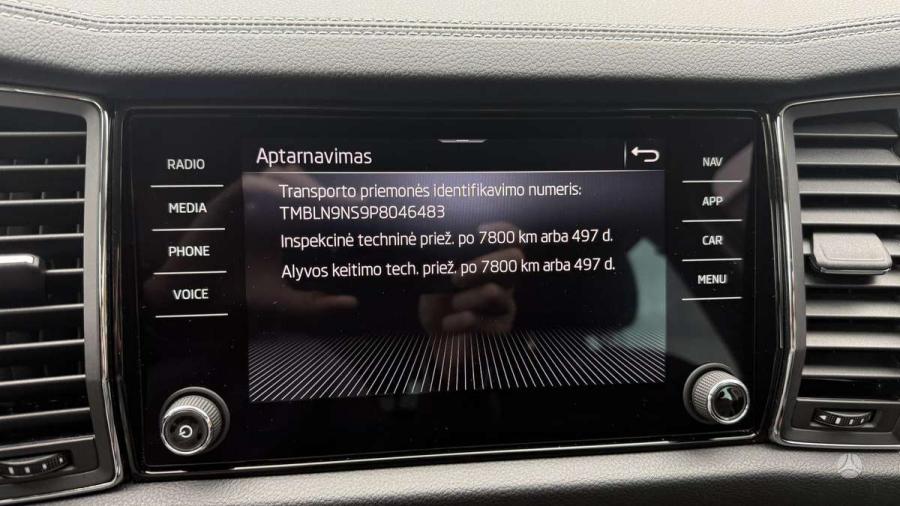 Grey Skoda Kodiaq 2023 in Vilnius, with an engine capacity of 1.97 L and mileage of 145 thousand km for 25290 €, photo 29 on AUTOMOTO.COM.LV