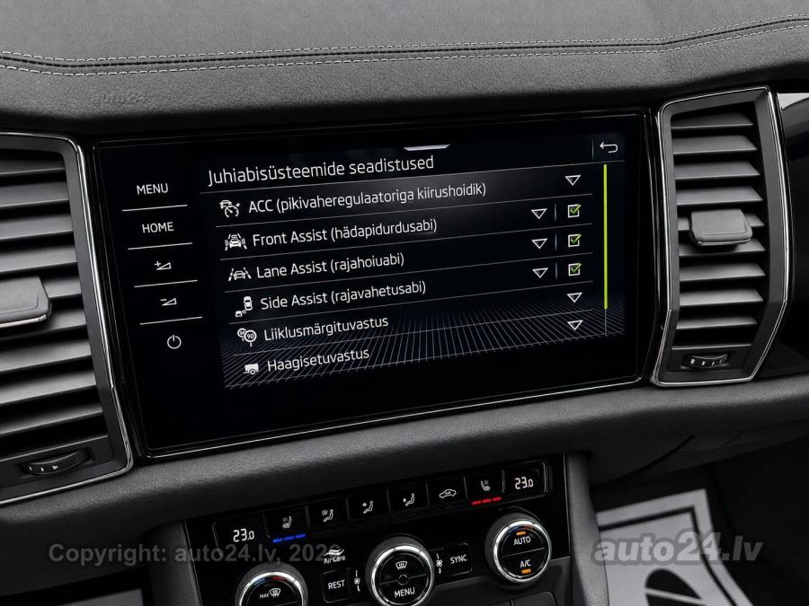 Серый Шкода Kodiaq 2023 в Пярну, объемом двигателя 2.00 л и пробегом 66 тыс. км за 36990 €, фото 18 на AUTOMOTO.COM.LV