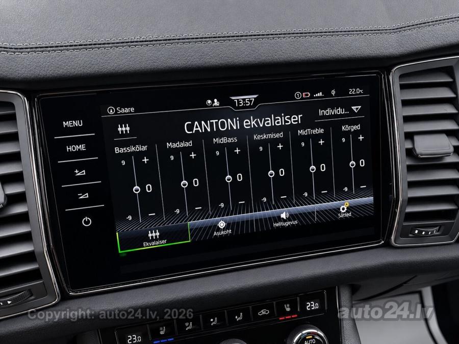 Серый Шкода Kodiaq 2023 в Пярну, объемом двигателя 2.00 л и пробегом 66 тыс. км за 36990 €, фото 20 на AUTOMOTO.COM.LV