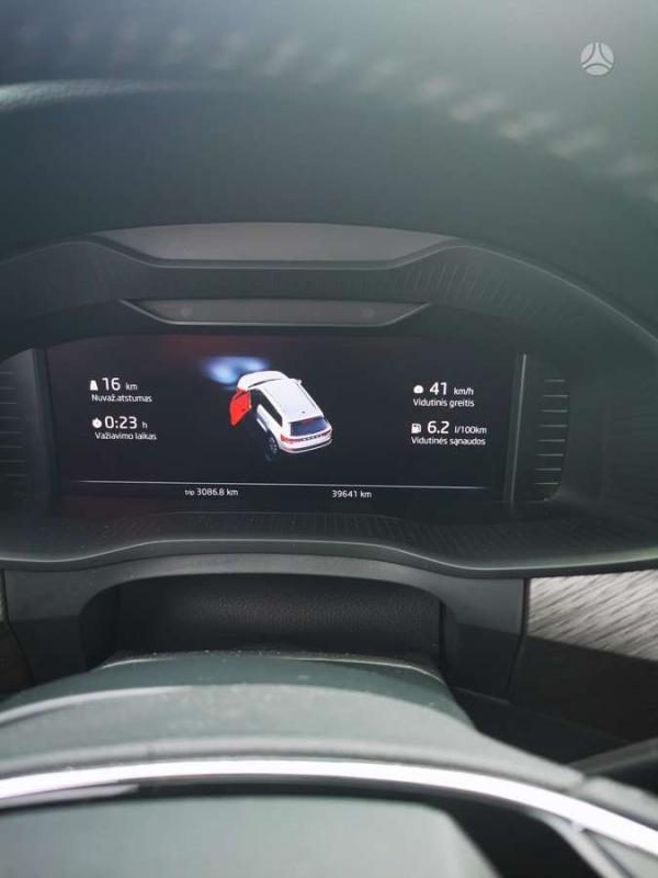 Серый Шкода Kodiaq 2023 в Каунас, объемом двигателя 1.97 л и пробегом 40 тыс. км за 34500 €, фото 6 на AUTOMOTO.COM.LV