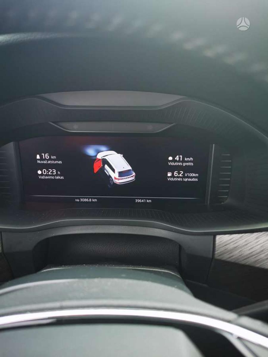 Серый Шкода Kodiaq 2023 в Каунас, объемом двигателя 1.97 л и пробегом 40 тыс. км за 34500 €, фото 7 на AUTOMOTO.COM.LV