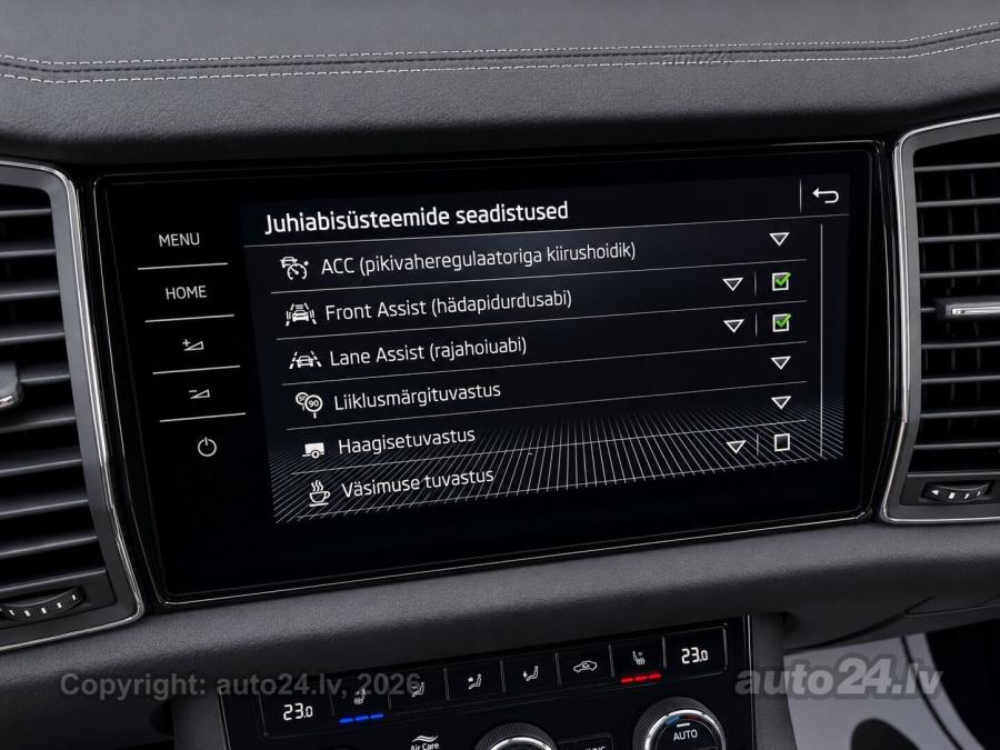 Серый Шкода Kodiaq 2023 в Пярну, объемом двигателя 2.00 л и пробегом 132 тыс. км за 29990 €, фото 20 на AUTOMOTO.COM.LV