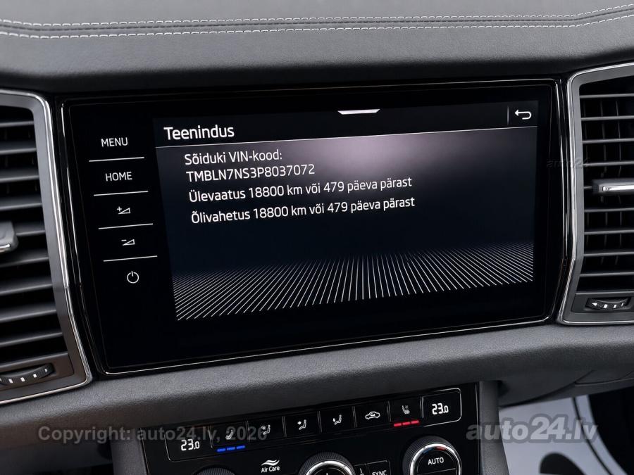 Серый Шкода Kodiaq 2023 в Пярну, объемом двигателя 2.00 л и пробегом 132 тыс. км за 29990 €, фото 21 на AUTOMOTO.COM.LV