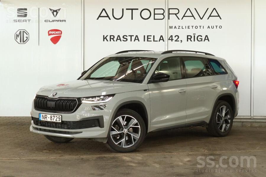 Серый Шкода Kodiaq 2023 в Рига, объемом двигателя 1.50 л и пробегом 119 тыс. км за 26400 €, фото 1 на AUTOMOTO.COM.LV