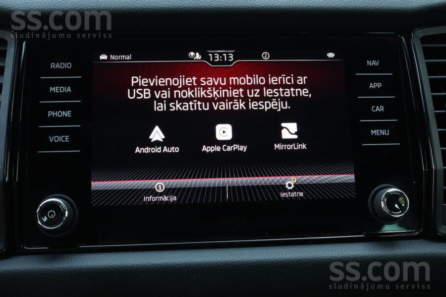 Серый Шкода Kodiaq 2023 в Рига, объемом двигателя 1.50 л и пробегом 119 тыс. км за 26400 €, фото 15 на AUTOMOTO.COM.LV