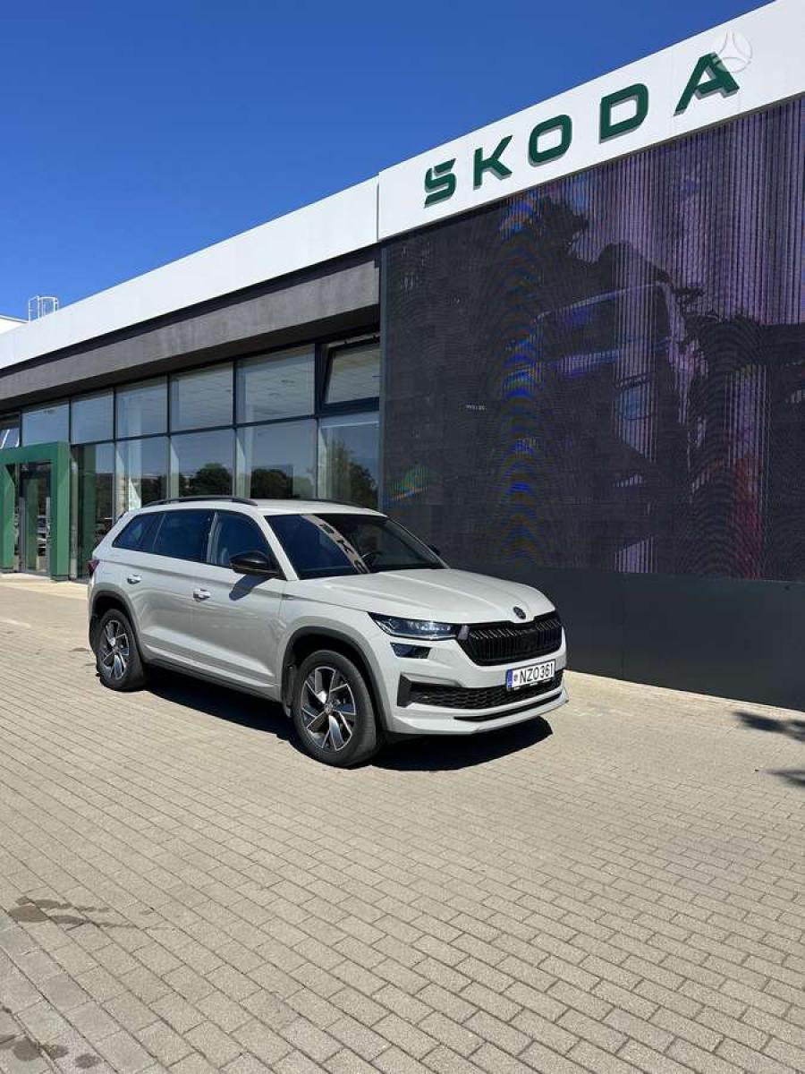 Серый Шкода Kodiaq 2023 в Клайпеда, объемом двигателя 1.98 л и пробегом 71 тыс. км за 34980 €, фото 3 на AUTOMOTO.COM.LV