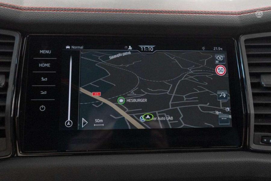 Grey Skoda Kodiaq 2023 in Vilnius, with an engine capacity of 2.00 L and mileage of 125 thousand km for 35500 €, photo 15 on AUTOMOTO.COM.LV