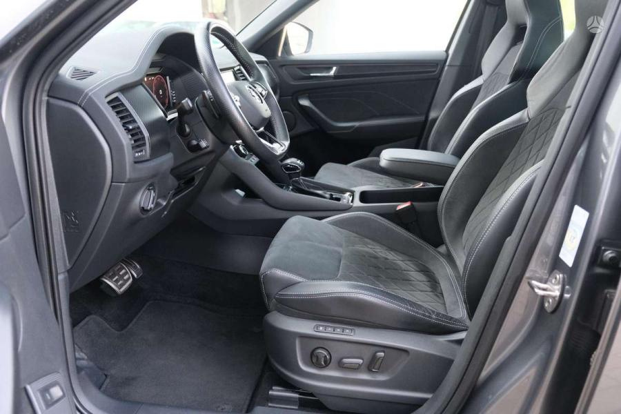 Grey Skoda Kodiaq 2023 in Vilnius, with an engine capacity of 1.97 L and mileage of 122 thousand km for 31900 €, photo 8 on AUTOMOTO.COM.LV