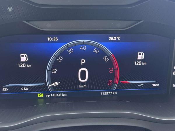 Pelēks Skoda Kodiaq 2023 Viļņa, ar dzinēja tilpumu 1.50 L un nobraukumu 116 tūkst. km par 23500 €, foto 10 vietnē AUTOMOTO.COM.LV
