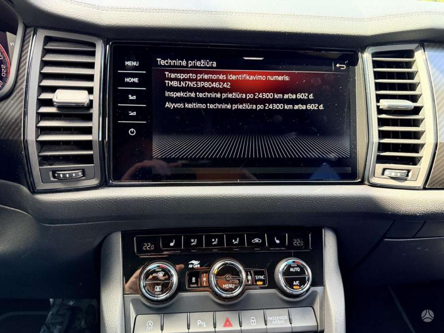 Серый Шкода Kodiaq 2023 в Вильнюс, объемом двигателя 1.97 л и пробегом 156 тыс. км за 28000 €, фото 16 на AUTOMOTO.COM.LV