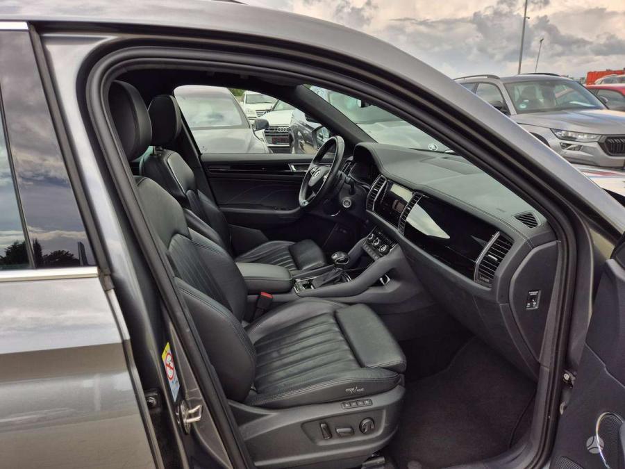 Grey Skoda Kodiaq 2023 in Siauliai, with an engine capacity of 1.98 L and mileage of 169 thousand km for 29900 €, photo 10 on AUTOMOTO.COM.LV