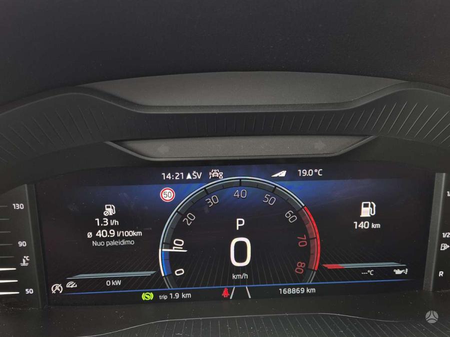 Grey Skoda Kodiaq 2023 in Siauliai, with an engine capacity of 1.98 L and mileage of 169 thousand km for 29900 €, photo 22 on AUTOMOTO.COM.LV