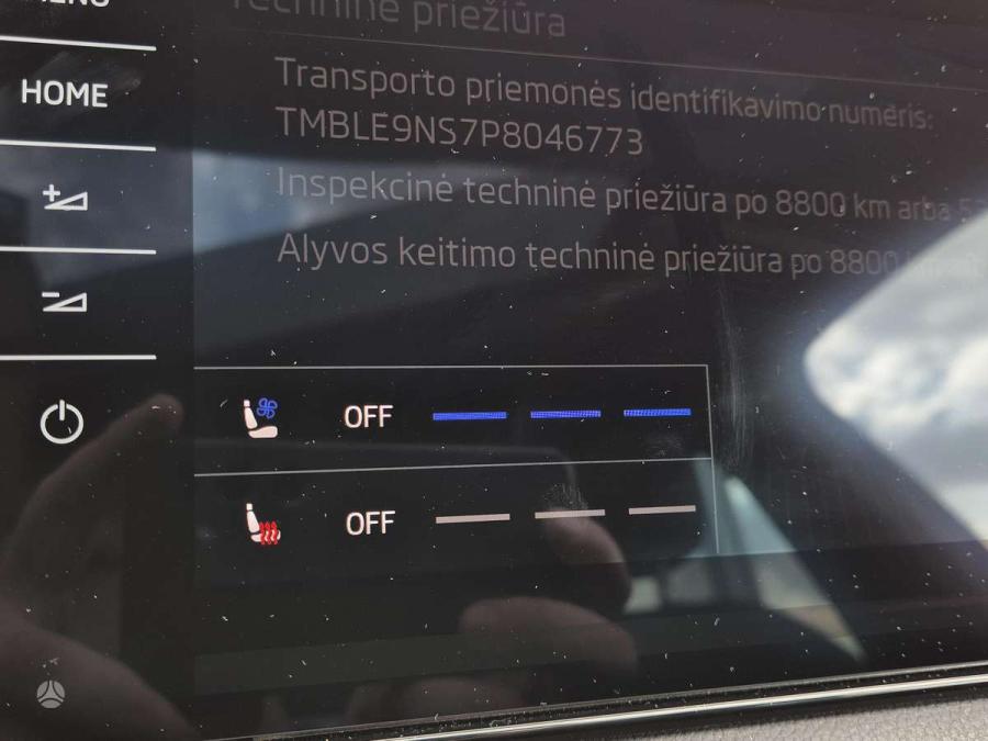 Grey Skoda Kodiaq 2023 in Siauliai, with an engine capacity of 1.98 L and mileage of 169 thousand km for 29900 €, photo 30 on AUTOMOTO.COM.LV