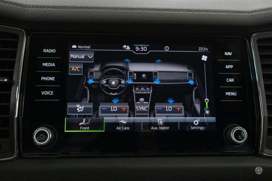 Pelēks Skoda Kodiaq 2023 Viļņa, ar dzinēja tilpumu 2.00 L un nobraukumu 153 tūkst. km par 29000 €, foto 16 vietnē AUTOMOTO.COM.LV