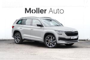 Grey Skoda Kodiaq 2023 in Riga, with an engine capacity of 2.00 L and mileage of 134 thousand km for 32300 €, photo 3 on AUTOMOTO.COM.LV