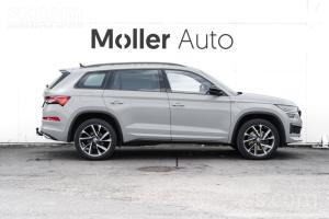 Grey Skoda Kodiaq 2023 in Riga, with an engine capacity of 2.00 L and mileage of 134 thousand km for 32300 €, photo 6 on AUTOMOTO.COM.LV