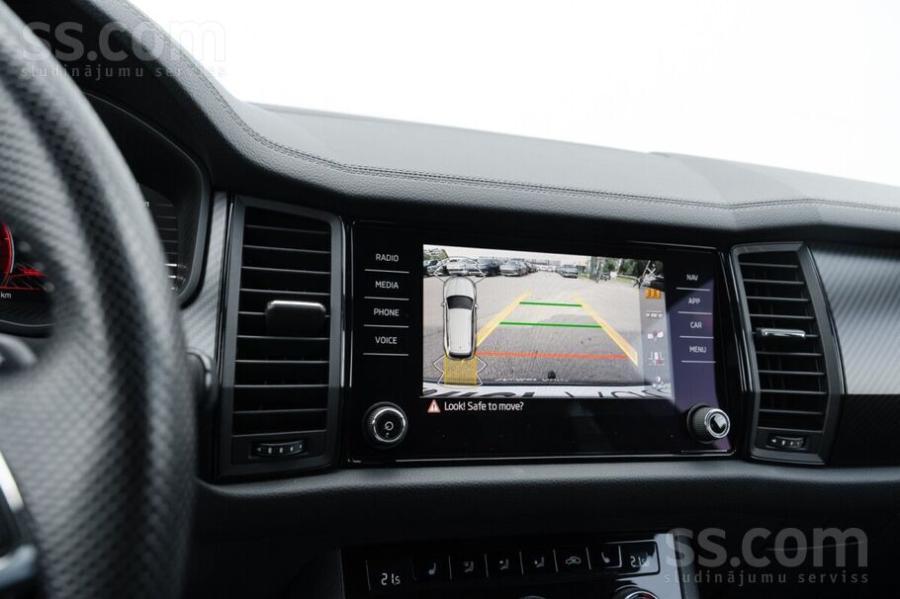 Grey Skoda Kodiaq 2023 in Riga, with an engine capacity of 2.00 L and mileage of 134 thousand km for 32300 €, photo 24 on AUTOMOTO.COM.LV