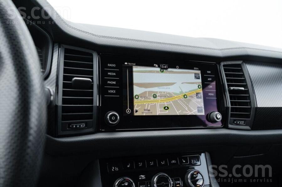 Grey Skoda Kodiaq 2023 in Riga, with an engine capacity of 2.00 L and mileage of 134 thousand km for 32300 €, photo 30 on AUTOMOTO.COM.LV
