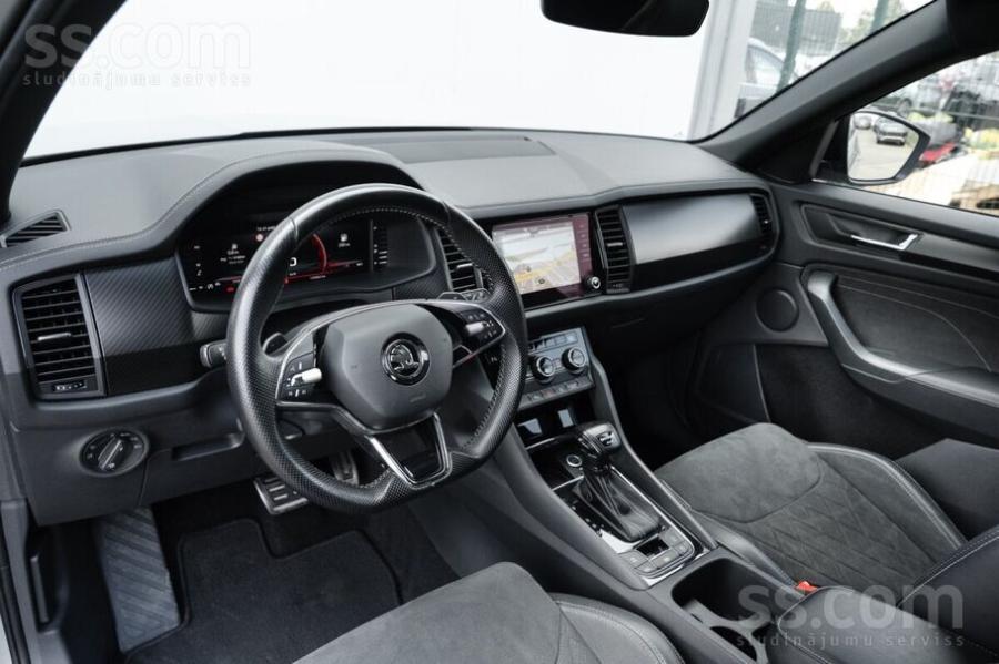 Grey Skoda Kodiaq 2023 in Riga, with an engine capacity of 2.00 L and mileage of 134 thousand km for 32300 €, photo 31 on AUTOMOTO.COM.LV