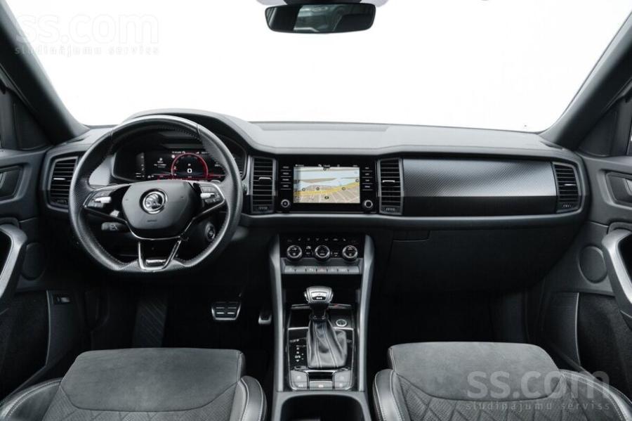 Grey Skoda Kodiaq 2023 in Riga, with an engine capacity of 2.00 L and mileage of 134 thousand km for 32300 €, photo 36 on AUTOMOTO.COM.LV