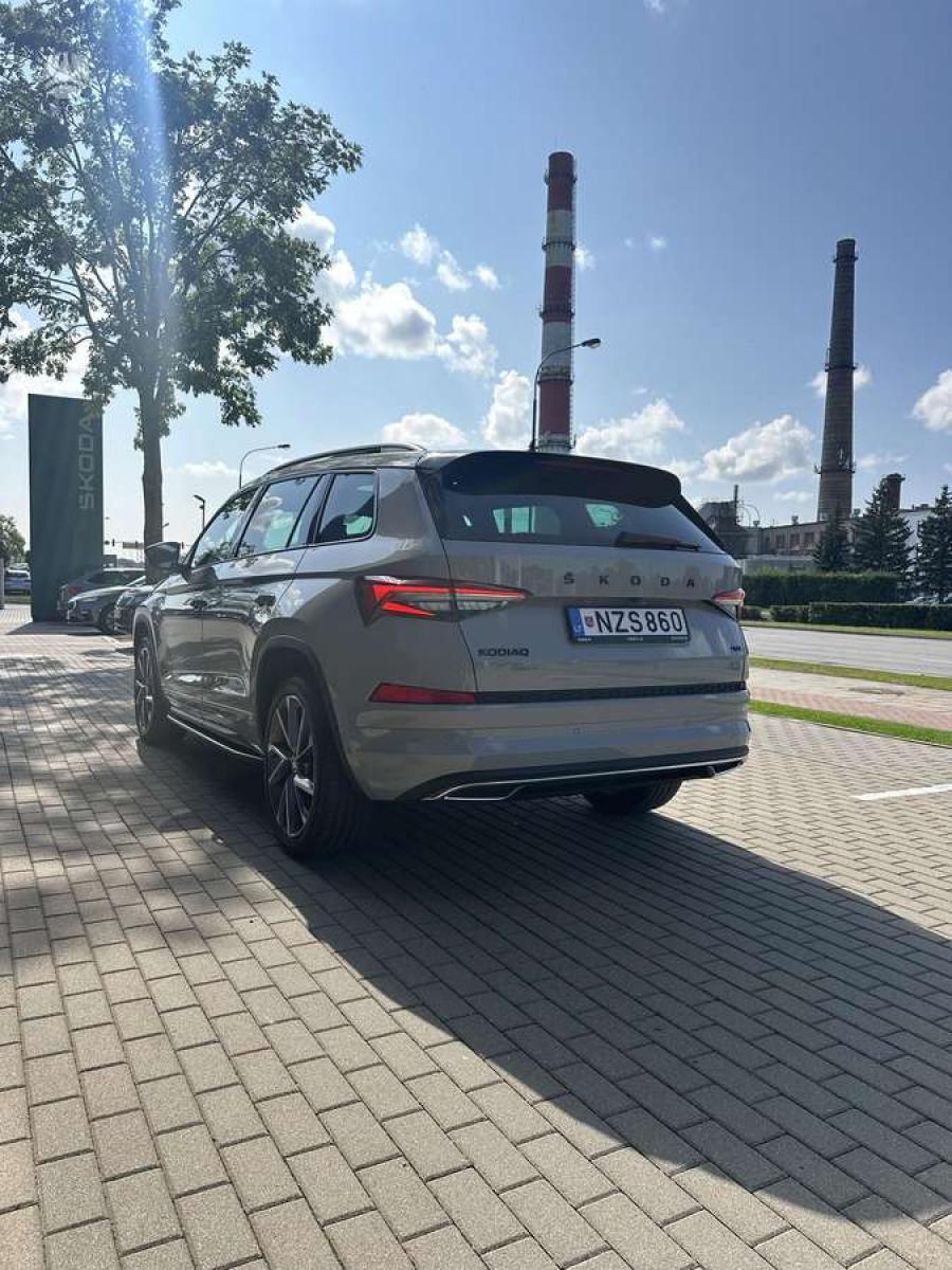 Pelēks Skoda Kodiaq 2023 Klaipėda, ar dzinēja tilpumu 1.97 L un nobraukumu 92 tūkst. km par 36800 €, foto 12 vietnē AUTOMOTO.COM.LV