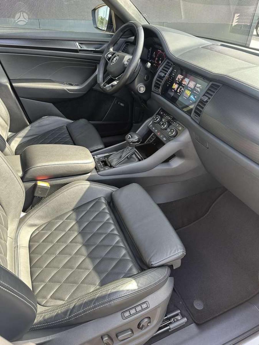 Pelēks Skoda Kodiaq 2023 Klaipėda, ar dzinēja tilpumu 1.97 L un nobraukumu 92 tūkst. km par 36800 €, foto 14 vietnē AUTOMOTO.COM.LV
