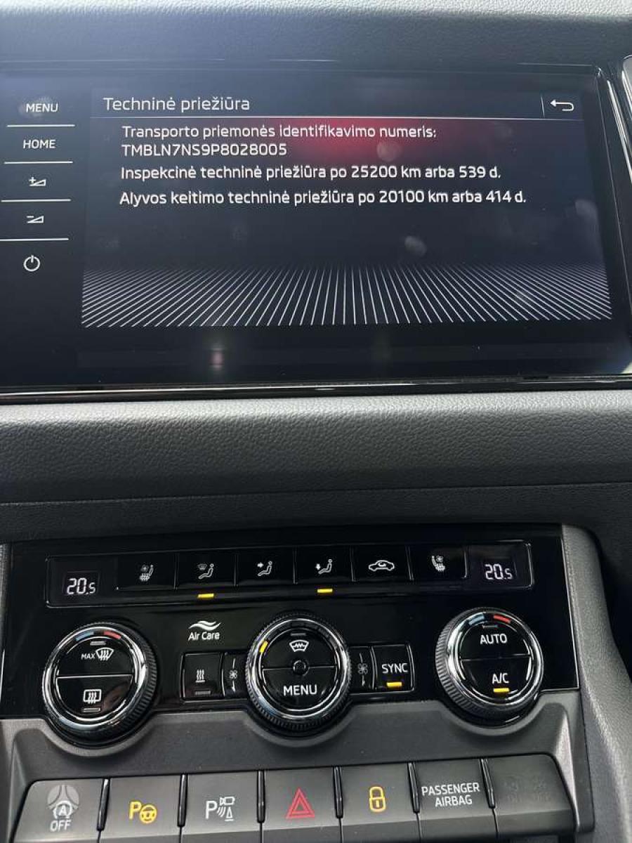 Pelēks Skoda Kodiaq 2023 Klaipėda, ar dzinēja tilpumu 1.97 L un nobraukumu 92 tūkst. km par 36800 €, foto 44 vietnē AUTOMOTO.COM.LV